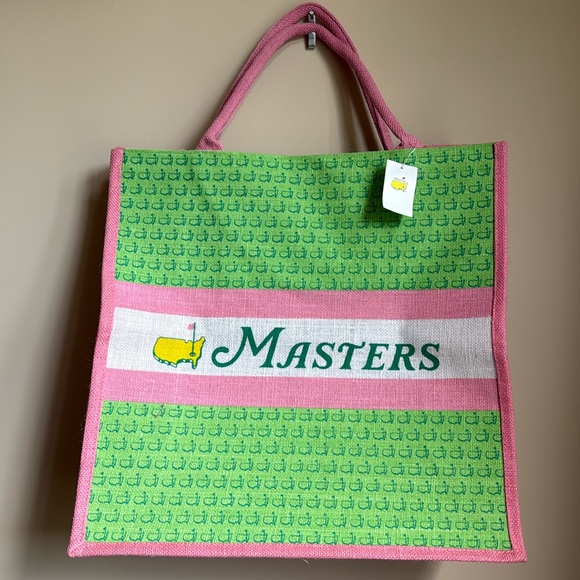 Masters | Bags | Masters Tournament Art Logos Jute Tote Bag | Poshmark